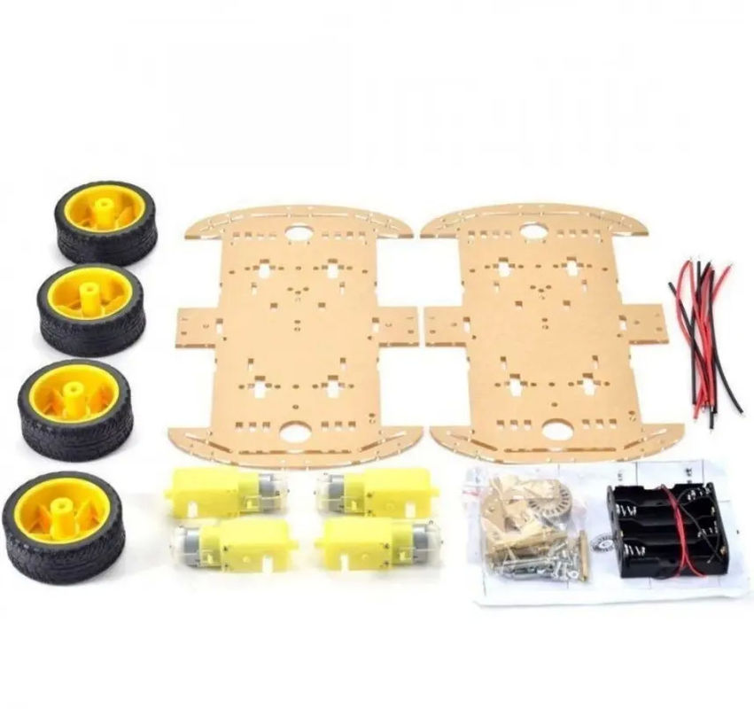 Longer Version 4WD Smart Robot Car Chassis Kit 4 Wheel Double Layer
