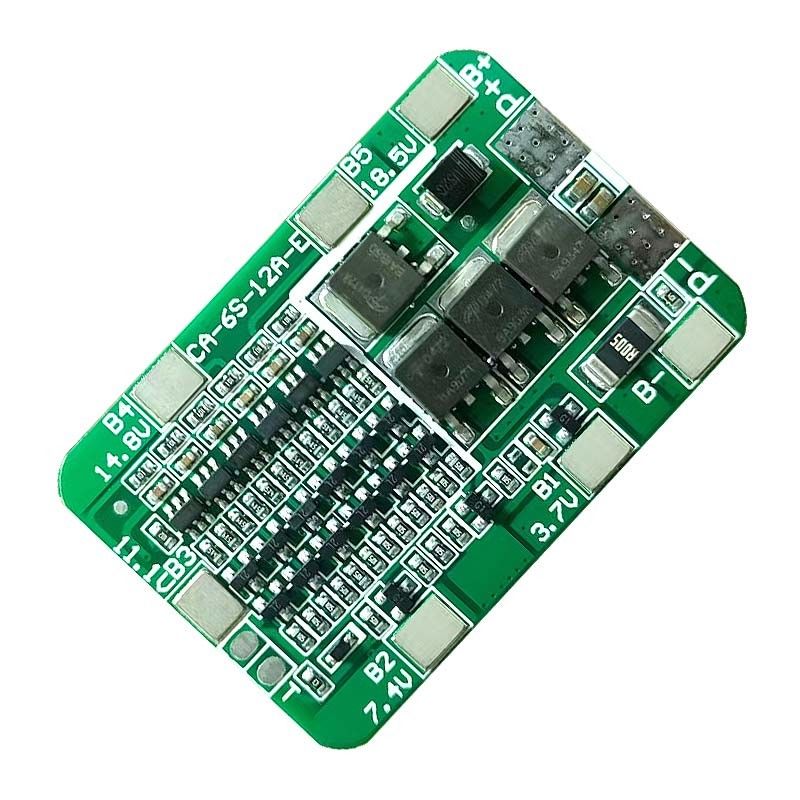 6S 12A 24V PCB BMS Protection Board For 6 Pack 18650 Li ion Lithium Battery Module