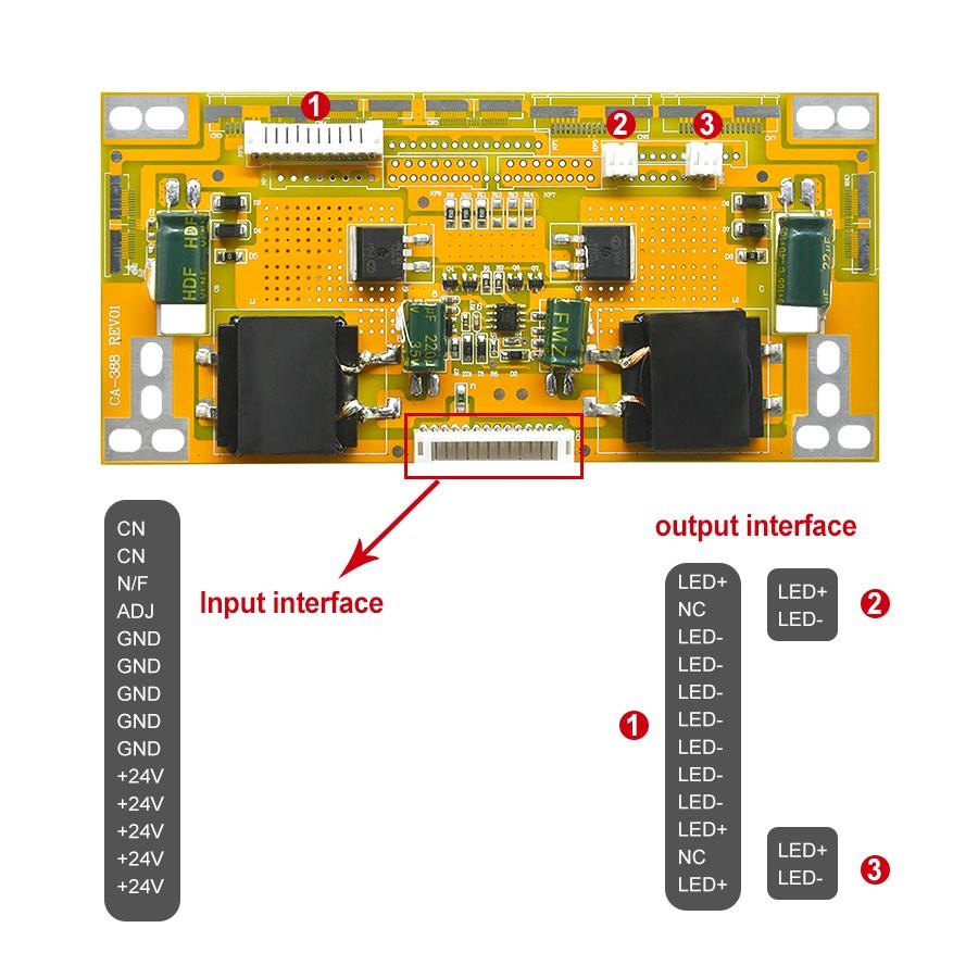 CA-388 Universal Led Tv Backlight Driver 22"-65" High Power