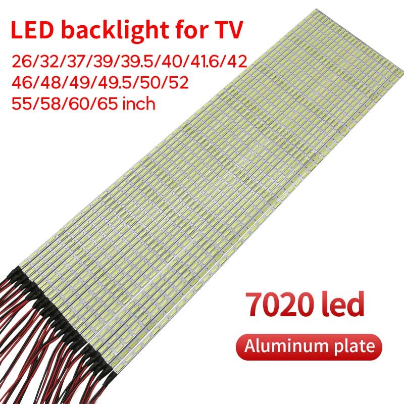 26"to 65" LED Backlight Strip 7020 LED Edge Strip 3.8mm wide aluminum plate