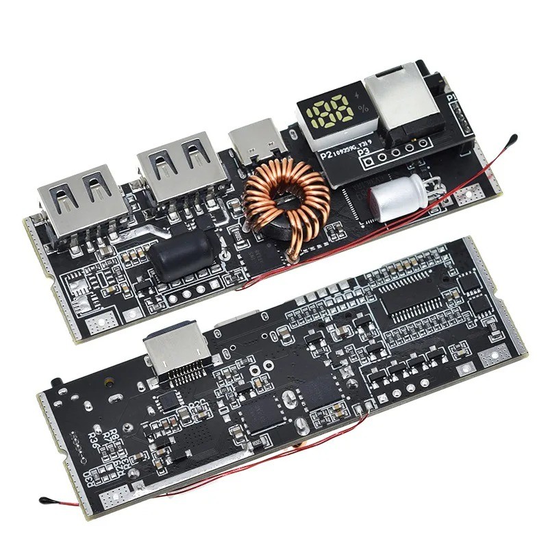 QC4.0 QC3.0 LED Dual USB PD Power Bank 18650 Charging Module with Temperature Control