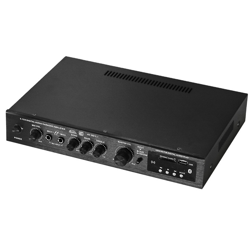 5.1CH 120W*2+25W*3 HIFI Power Amplifier with Optical Coaxial Input, BT ...